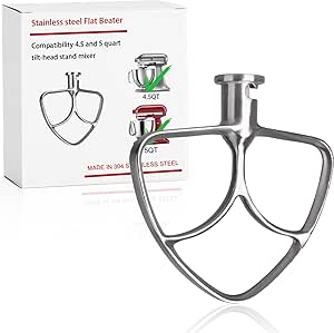 Amazon.com: Stainless Steel Paddle Attachment for KitchenAid Stand ...