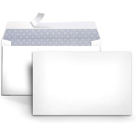 Amazon.com : #10 Envelopes Letter Size Self Seal, Business White ...