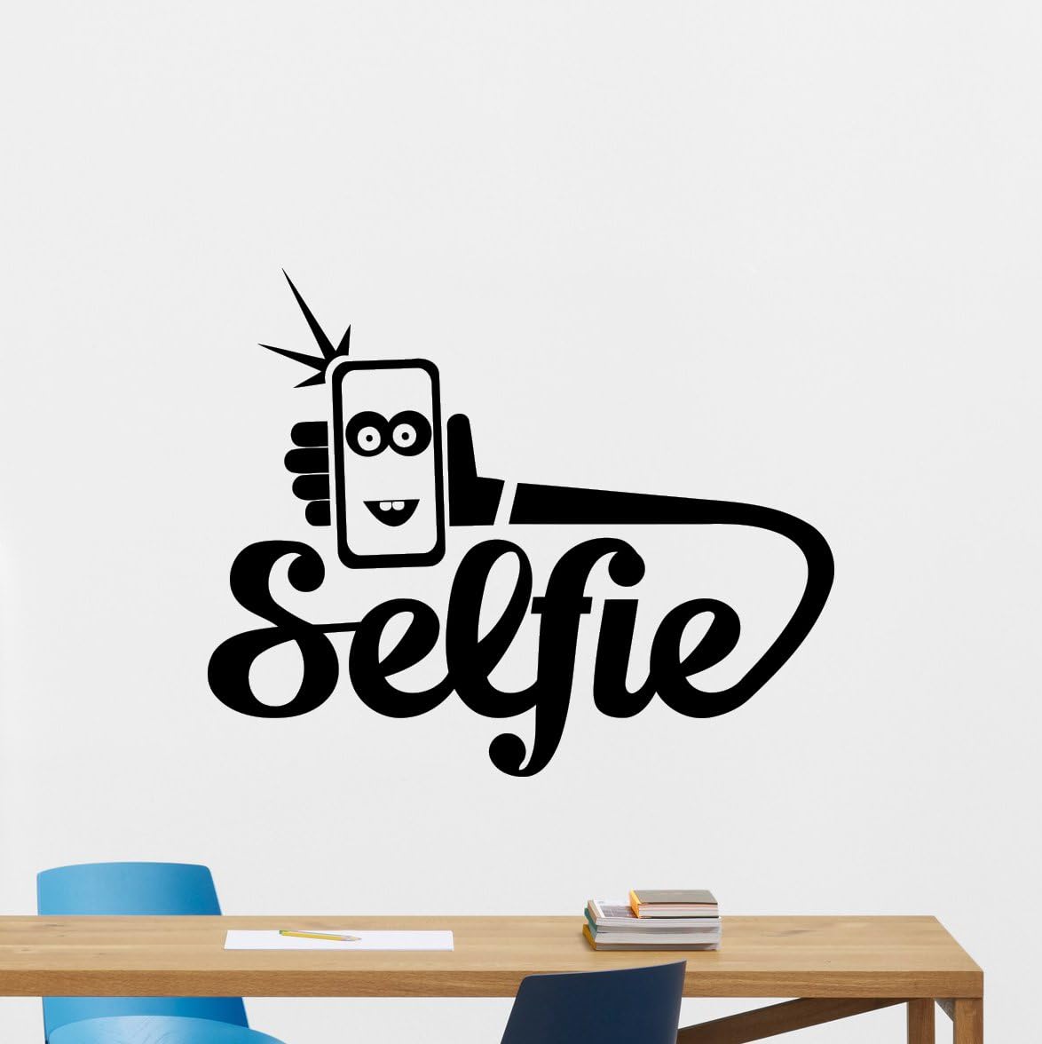 Amazon.com: Selfie Wall Decal Photographer Vinyl Sticker Photo Studio ...