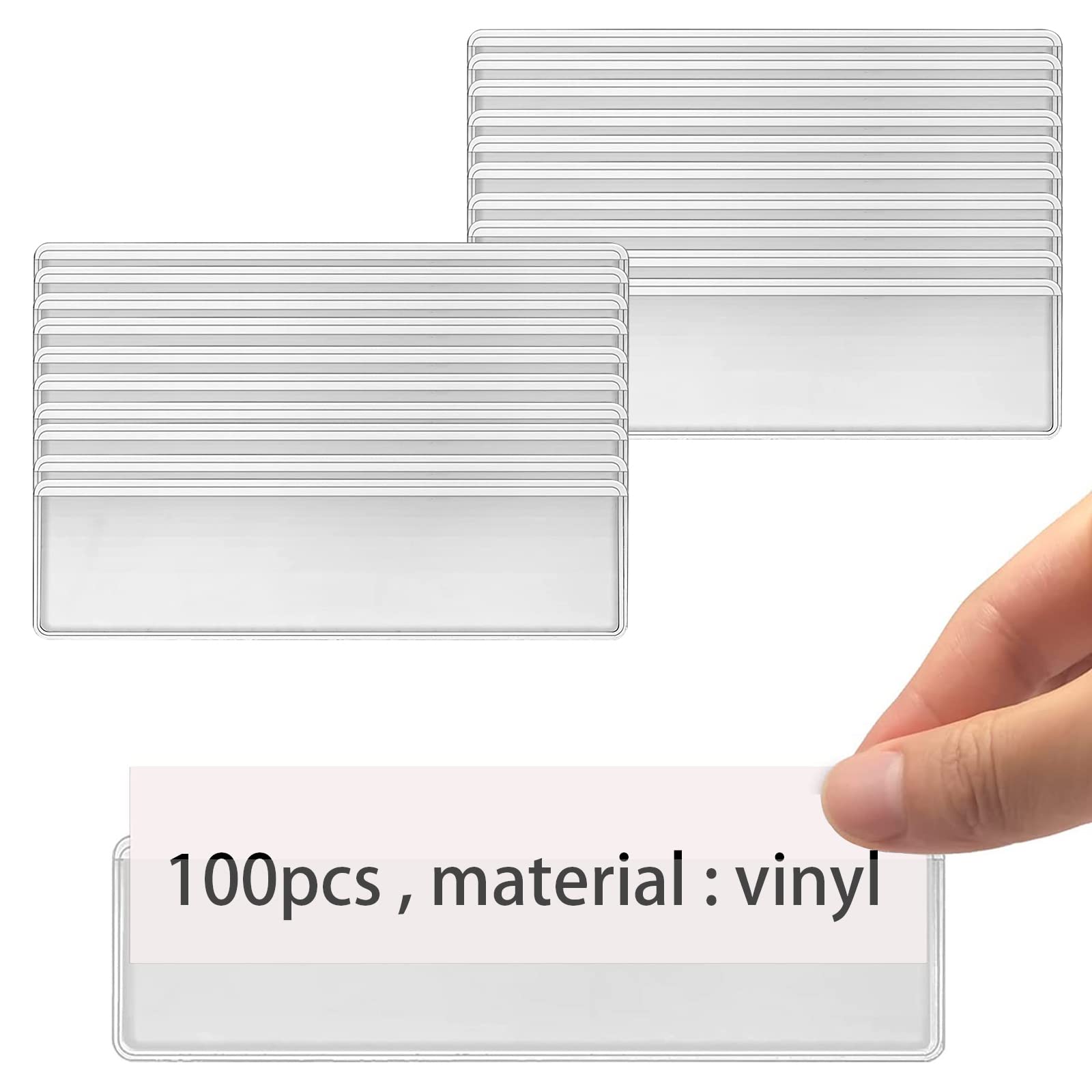 Buy Label Holders Self Adhesive,Labels for Storage Bins Organizing ...