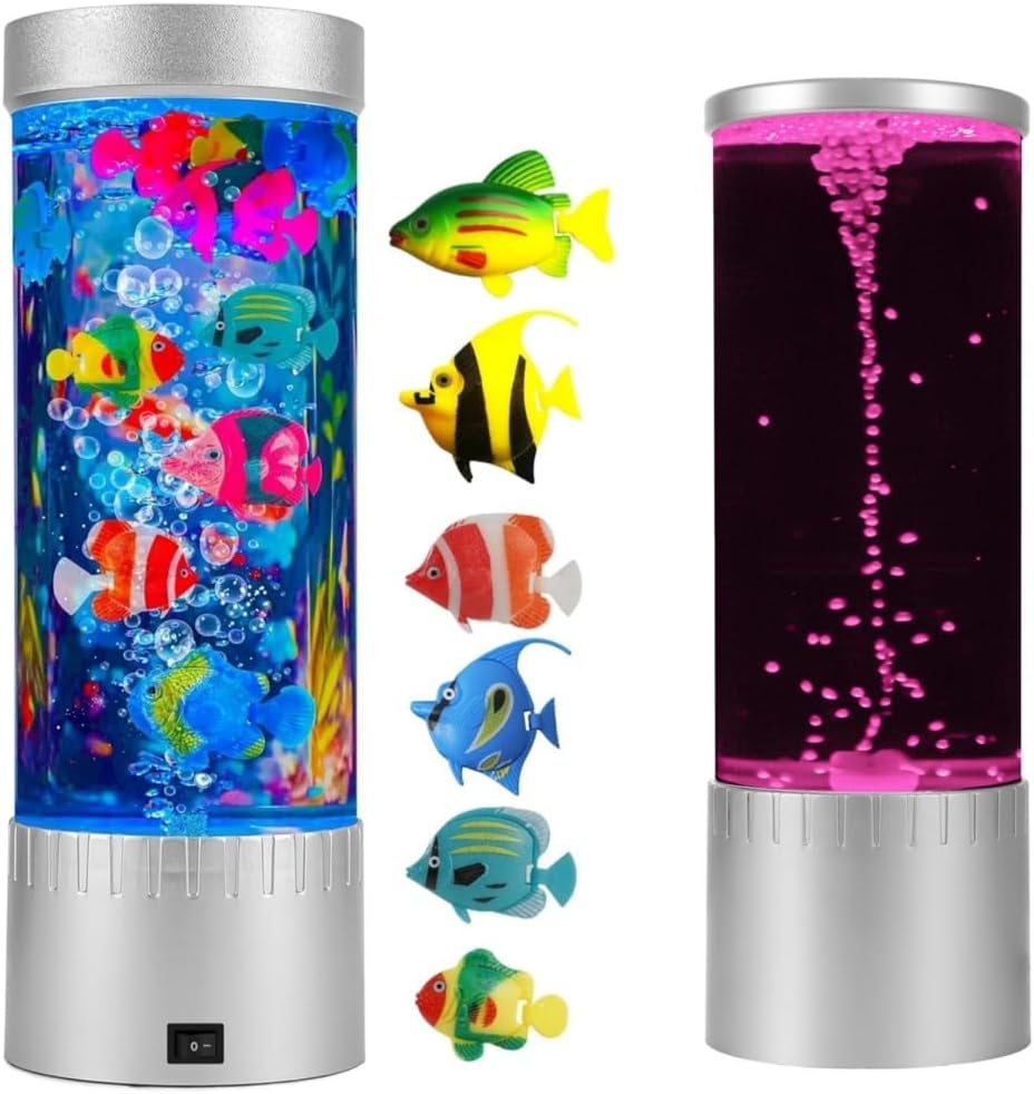 Amazon.com: impcenst Bubble Fish Lamp, LED Aquarium Sensory Light and ...