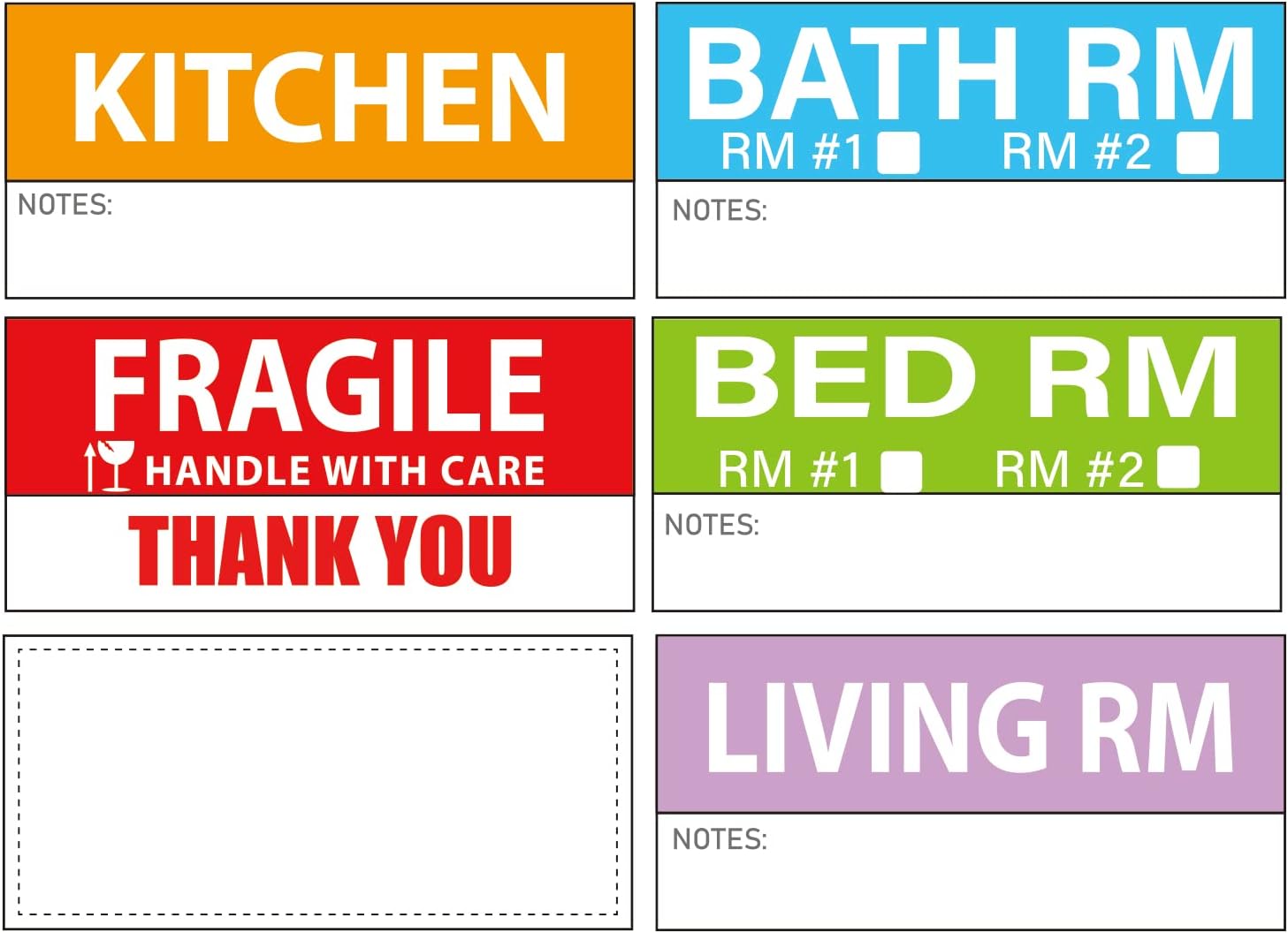 Amazon.com : UBOXES Moving Labels Identify Moving Box Contents with 140 ...