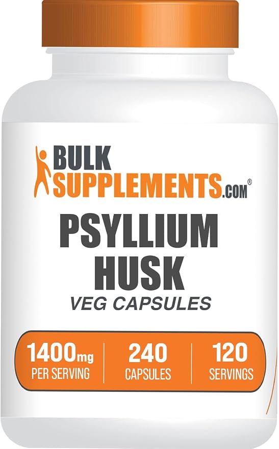 Amazon.com: BulkSupplements.com Psyllium Husk Capsules - Psyllium ...