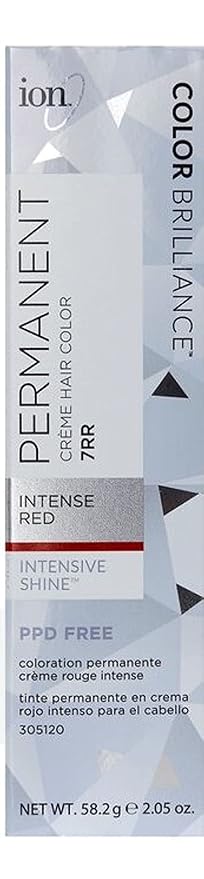 Amazon.com : Ion Permanent Creme Hair Color 7RR Intense Red, Vegan ...