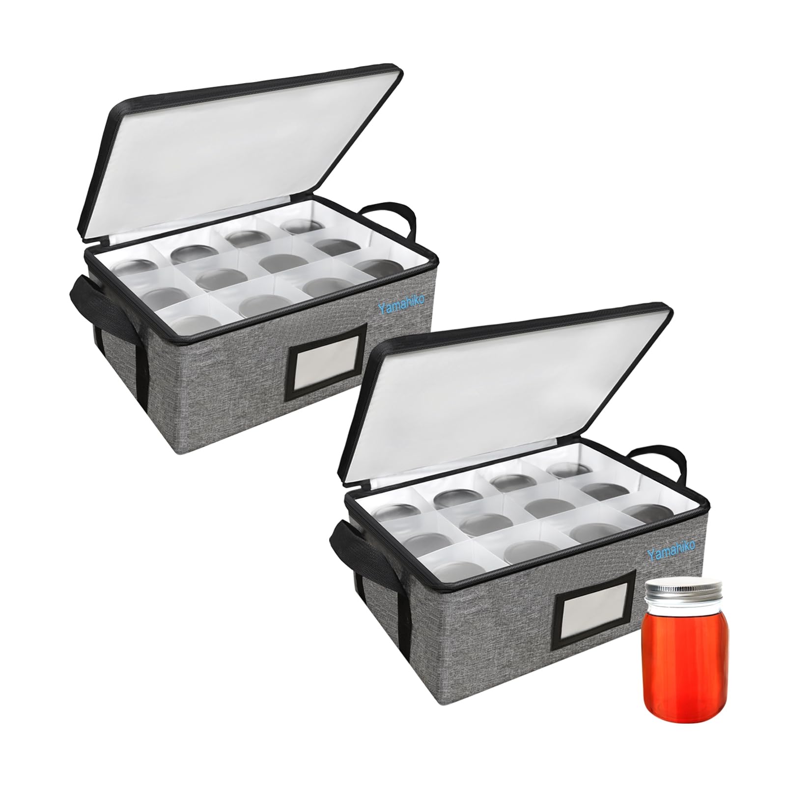 Amazon.com: Yamahiko 16 oz Mason Jar Storage Organizer, Canning Jar ...