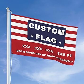 Amazon.com : Custom Flag 3x5 FT Double Sided Outdoor, Make Your Own ...