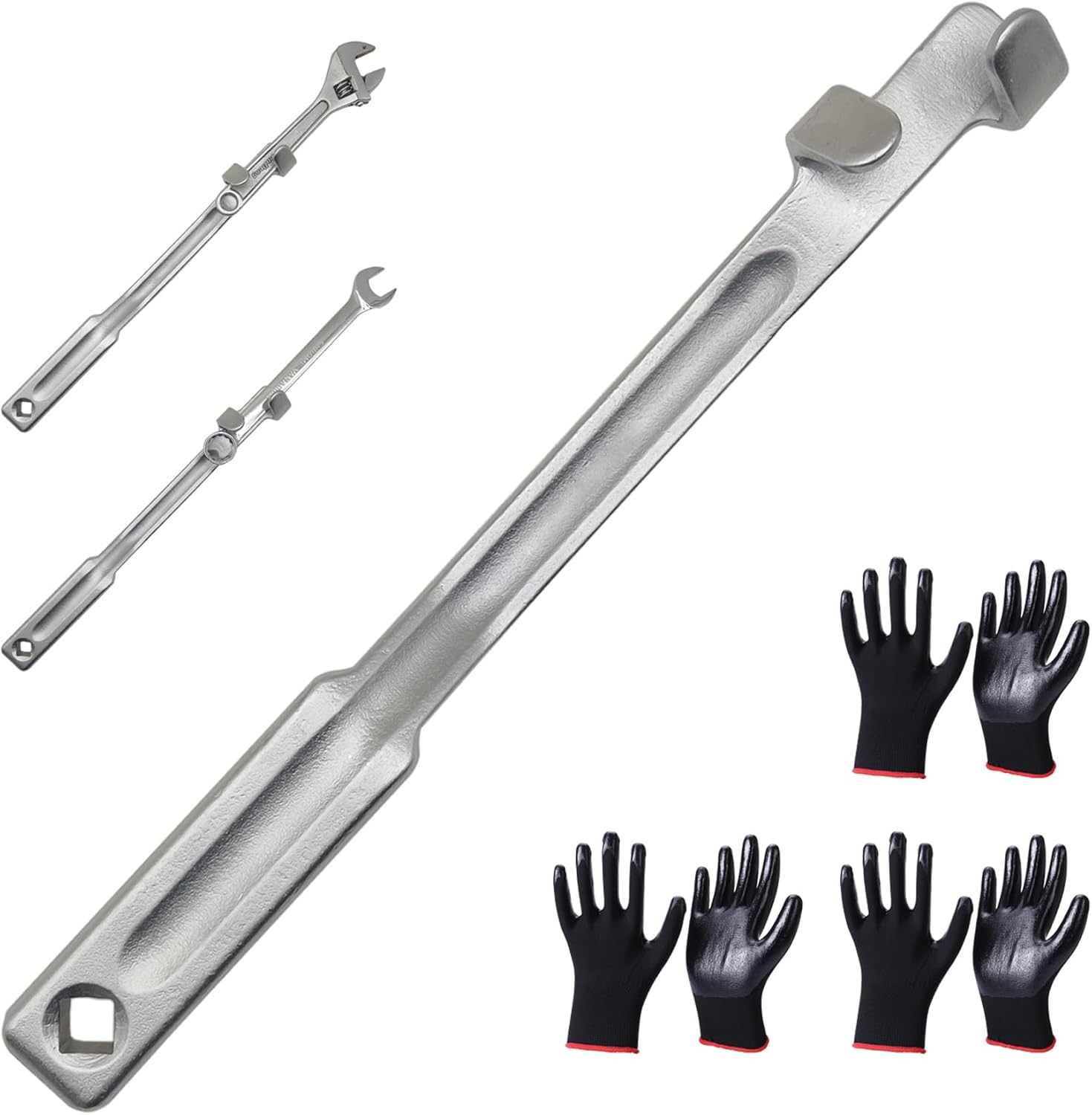 Gaquolam Wrench Extender with 3 Pairs non-slip Glove Torque Amplifier ...