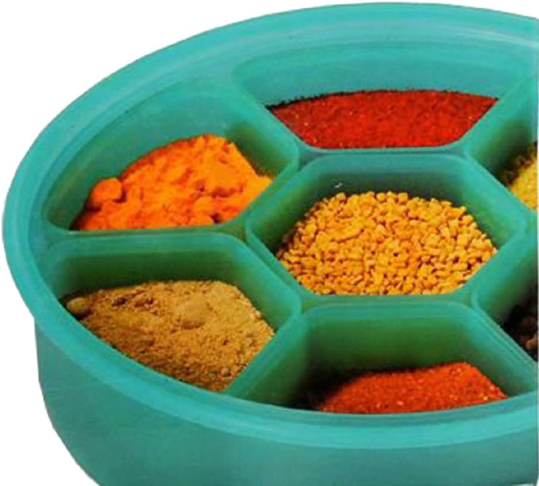 Amazon.com: Kuber Industries Air Tight Lock Spice Container,Spice Box ...