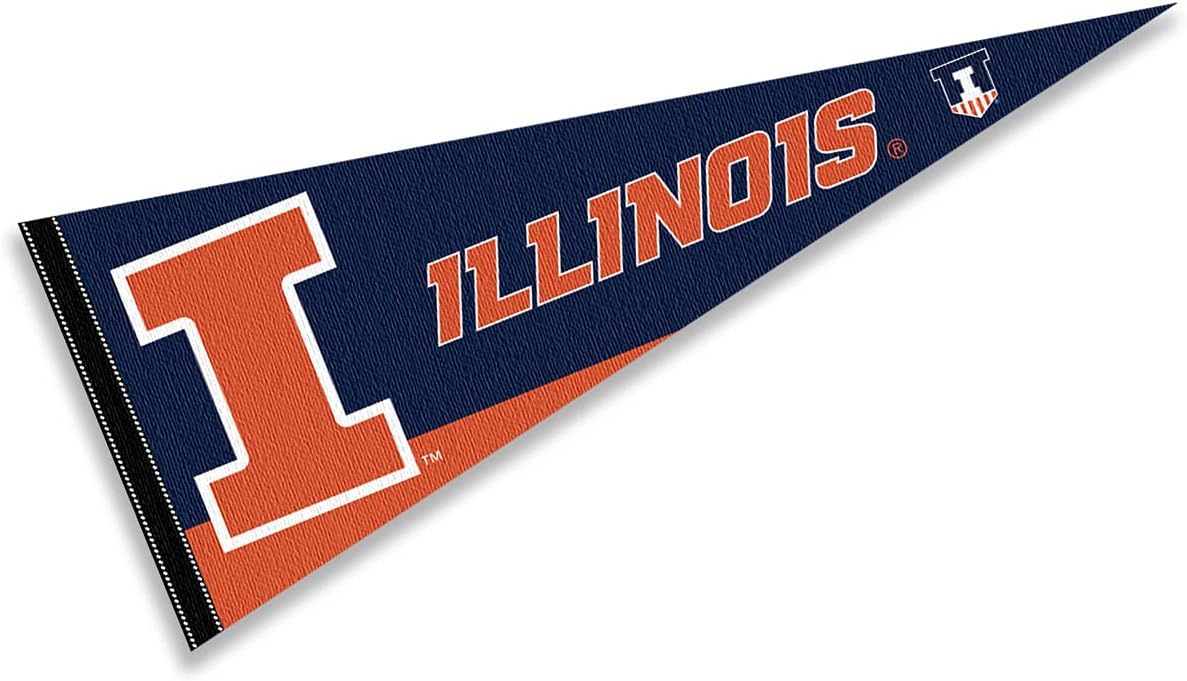 Amazon.com : Illinois Fighting Illini Full Size Pennant : Sports & Outdoors
