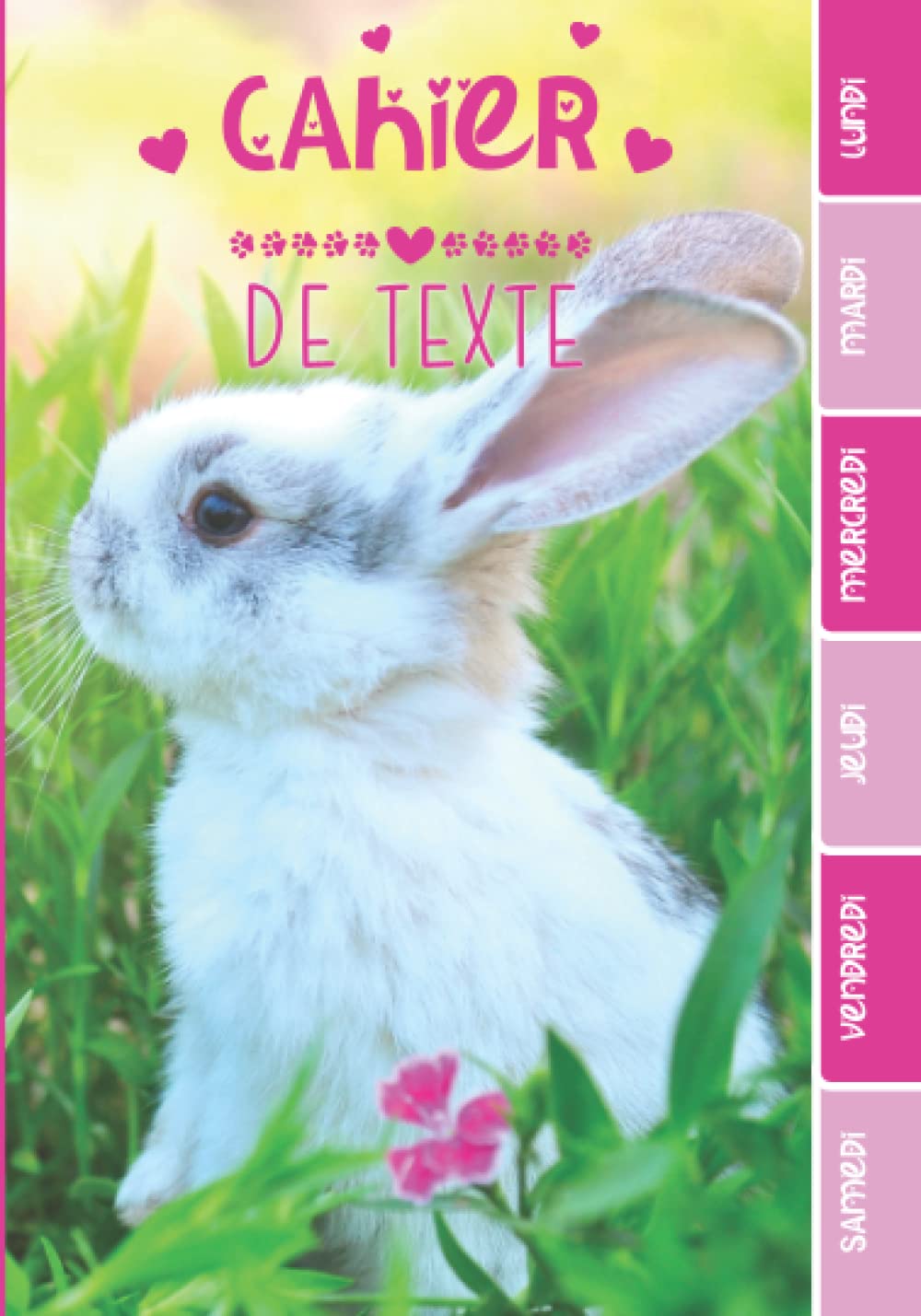 CAHIER DE TEXTE: Lapins lapinou aux grandes oreilles animaux avec ...