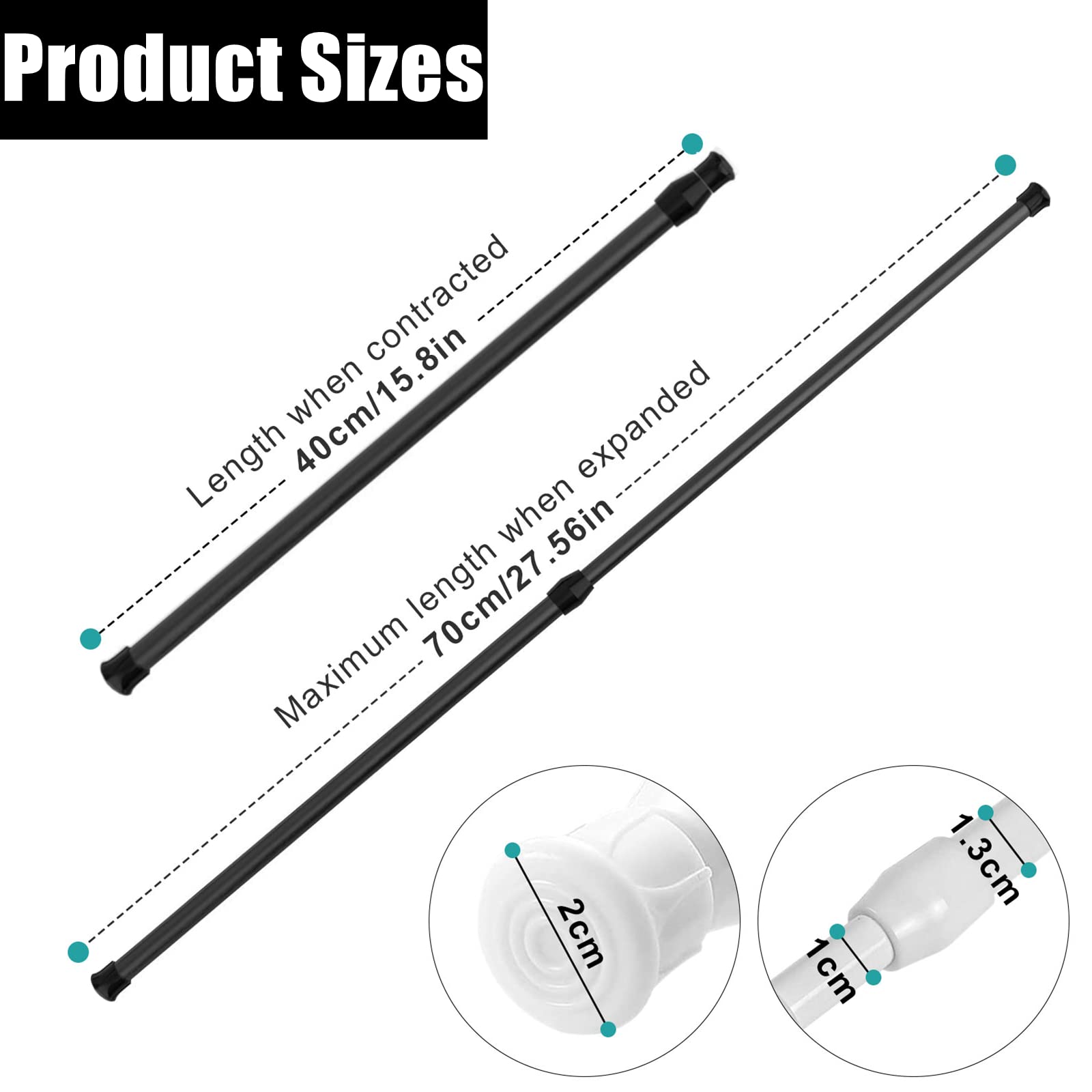Snapklik.com : KUANVE 6 Pcs Window Security Bars, Adjustable Sliding ...
