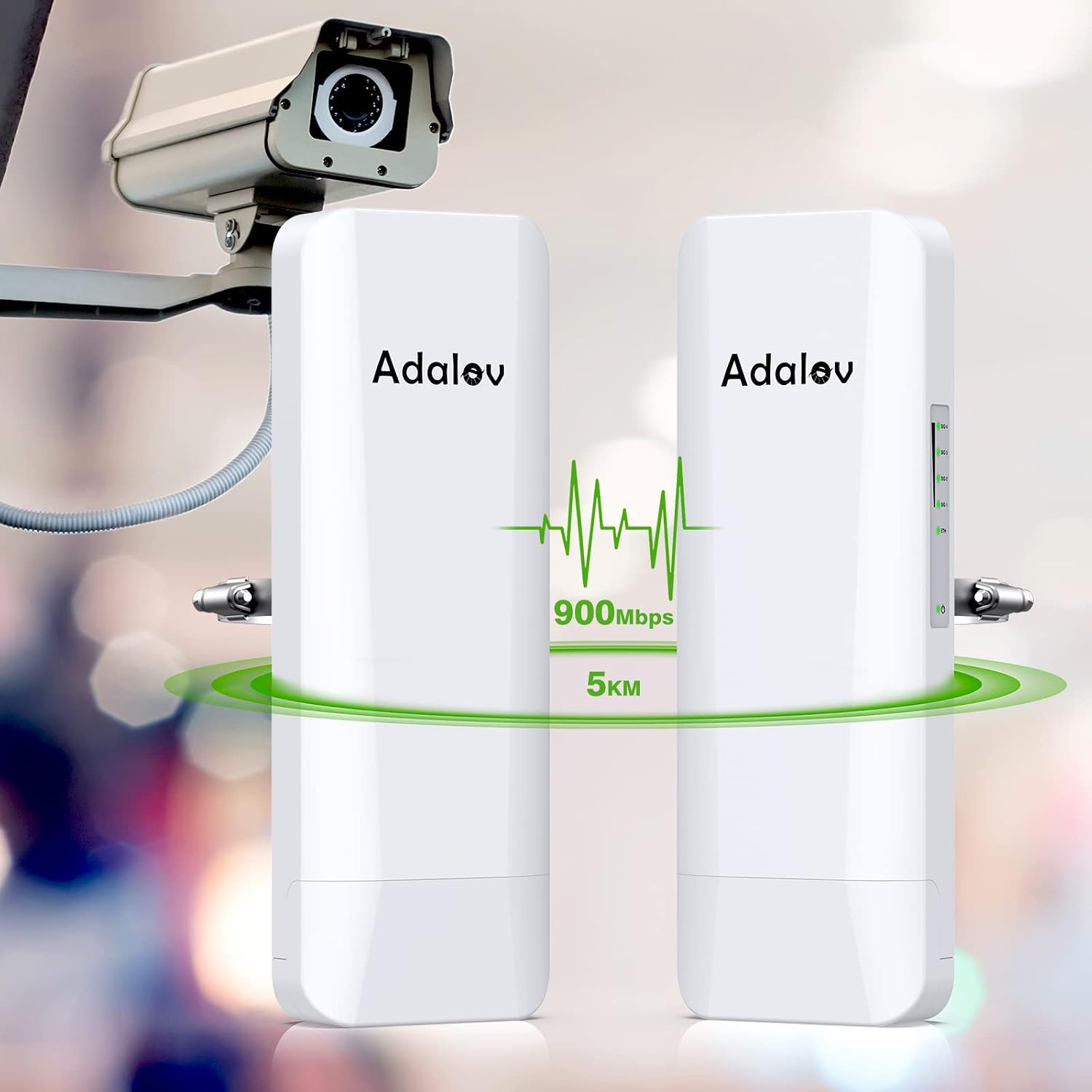Amazon.com: 5KM Gigabit Wireless Bridges, Adalov Point to Point ...