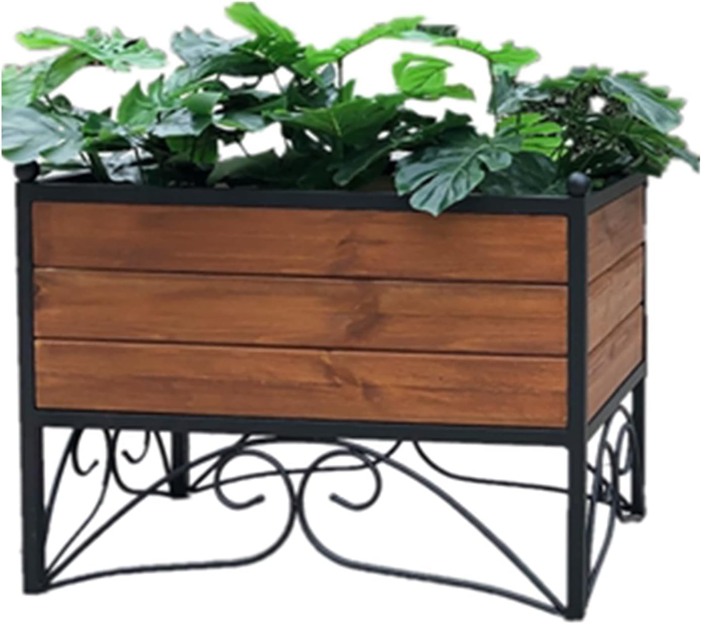 Amazon.com: Planting Flower Box, Metal Wrought Iron Flower Box Can Be ...