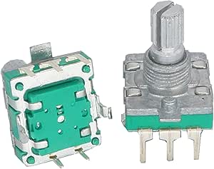 Amazon.com: FURLOU Potentiometer 2pcs 360 Degree Rotary Encoder Switch EC16 Encoder Audio Coding ...