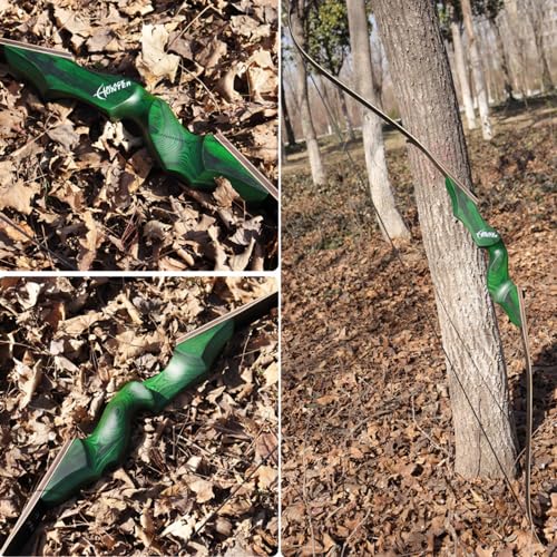 60" Recurve Bow Black Hunter Bows Takedown Bow Adults for Archery ...