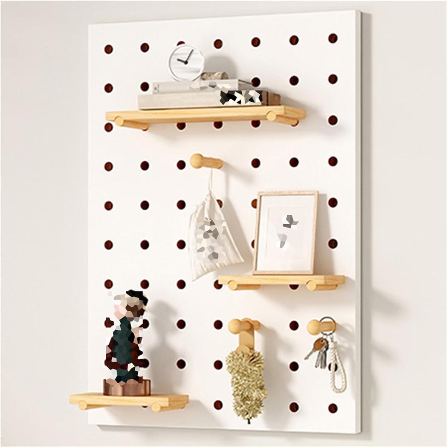 Amazon.com: Solid Wood Perforated Board, 1.6cm Thick Wall Mount Display ...