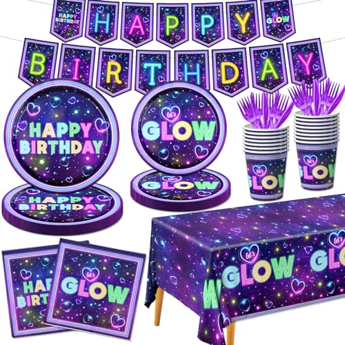 How to Make Fun Glow Party Cookies with Buttercream Icing