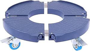 N/A Plant Stand Round Plant Pallet Pot with Lock Wheels Plant Pot ...