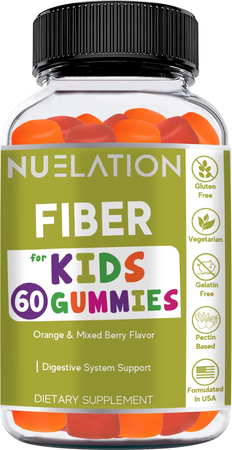 Buy Fiber Gummies for Kids - 60 Count - Vegetarian, Gluten Free ...
