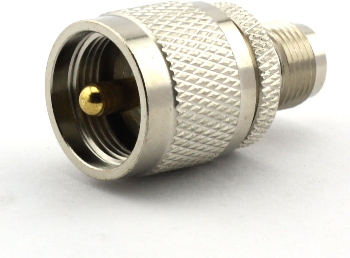 Amazon.com: Maxmoral UHF Male to TNC Female PL-259 PL259 Connector RF Coax Coaxial Adapter ...