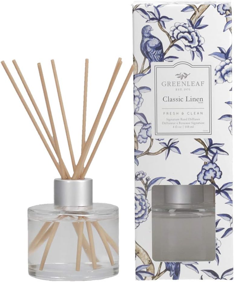 Amazon.com: Greenleaf Gifts Reed Diffuser-Classic Linen : Home & Kitchen