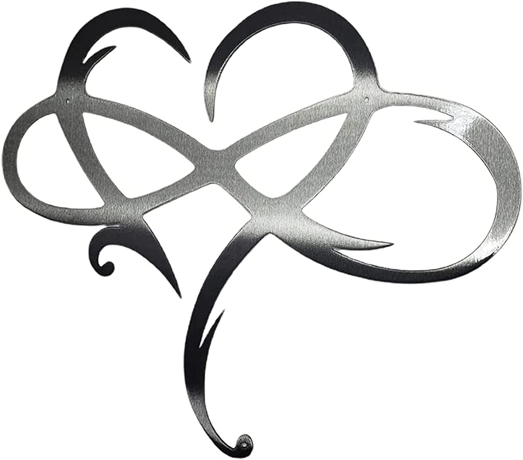 Mffacai Infinity Heart Steel Wall Decor Metal Wall Art Metal ...