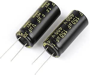 10Pcs Aluminum Electrolytic Capacitor 400V150UF 18x40mm High Frequency Low ESR Low Resistance ...