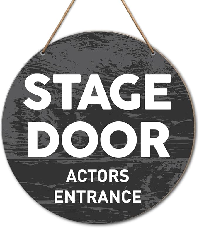 Amazon.com: Stage Door Signs for Home Movie Musical Theater Decor ...
