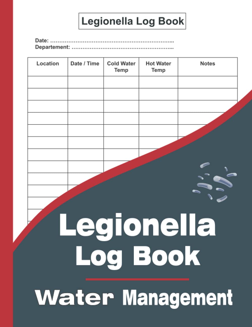 Buy Water Management Legionella Log Book: Management of Legionella in ...