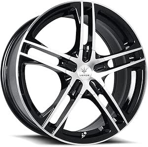 Amazon.com: Verde Wheels Vff02 Gloss Black/Machined Face Wheel (16 x 7 ...