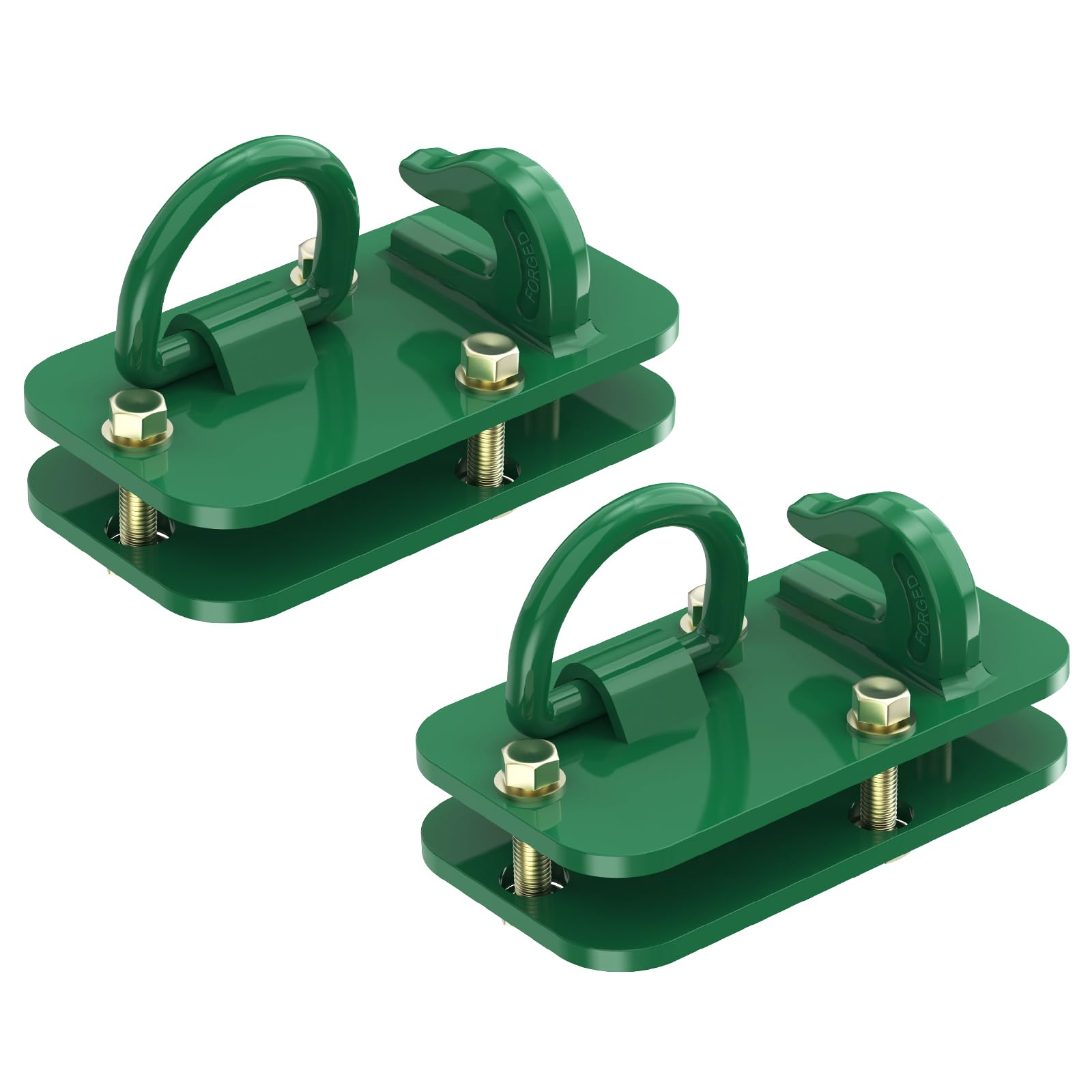 Amazon.com: 2 Pack 3/8" Tractor Bucket Hooks with Tie Down Ring - Grade ...