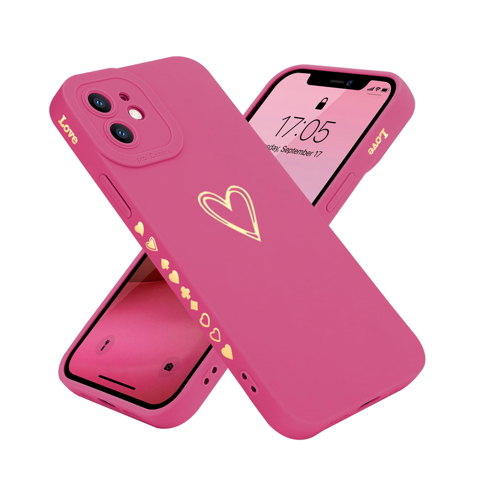 Amazon.com: Teageo Compatible with iPhone 12 Case 6.1 inch for Women ...