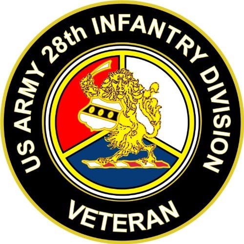 Amazon.com: US Army Veteran 28th Infantry Division Unit Crest Sticker ...