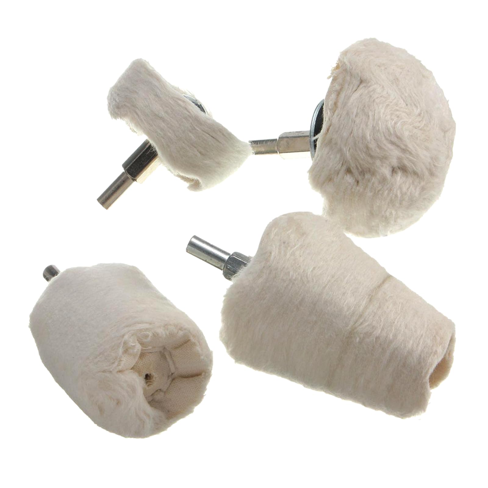 BaoFengYan Cotton Buffing Polishing Wheel Accessories, 4 Pcs Drill ...