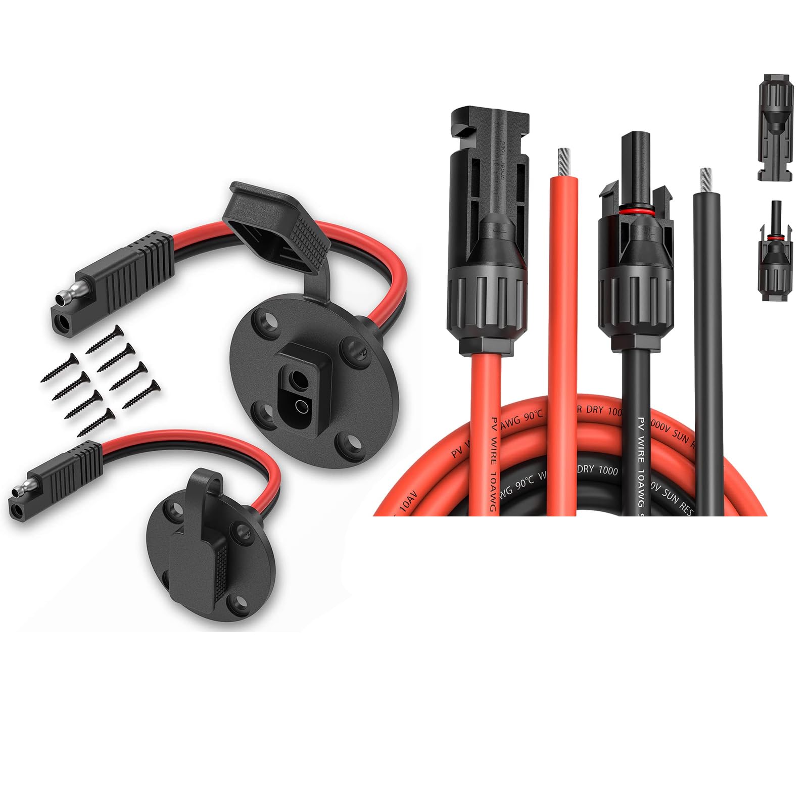 Amazon.com: Bundle | Kohree SAE Power Socket Sidewall Port Connector ...