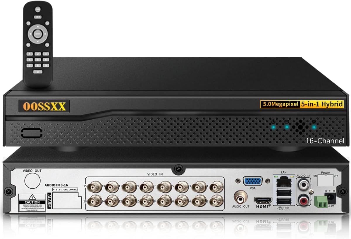 Amazon.com: DVR 16-Channel Hybrid Capability 5-in-1 Digital Video ...