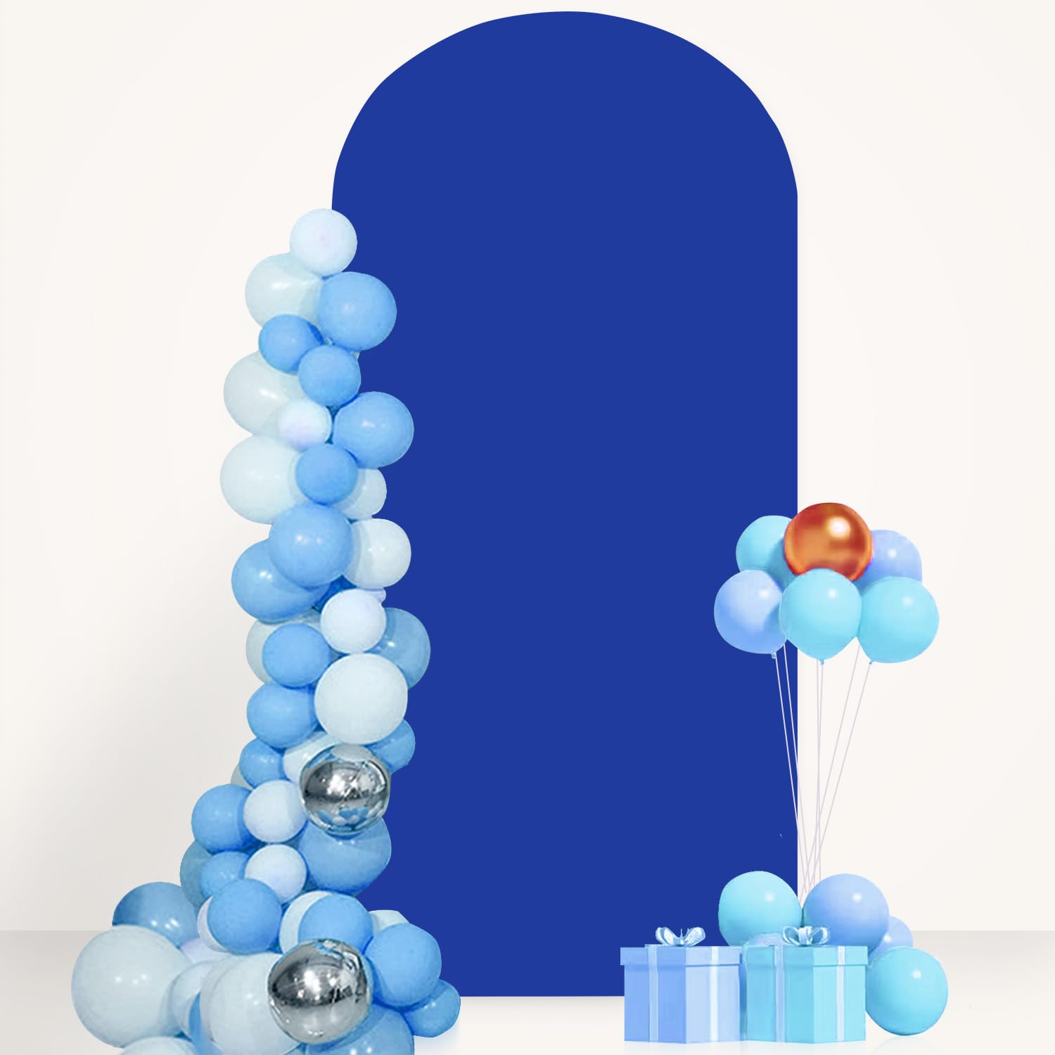 Snapklik.com : 7.2FT Arch Backdrop Cover Royal Blue Spandex Arch Cover ...