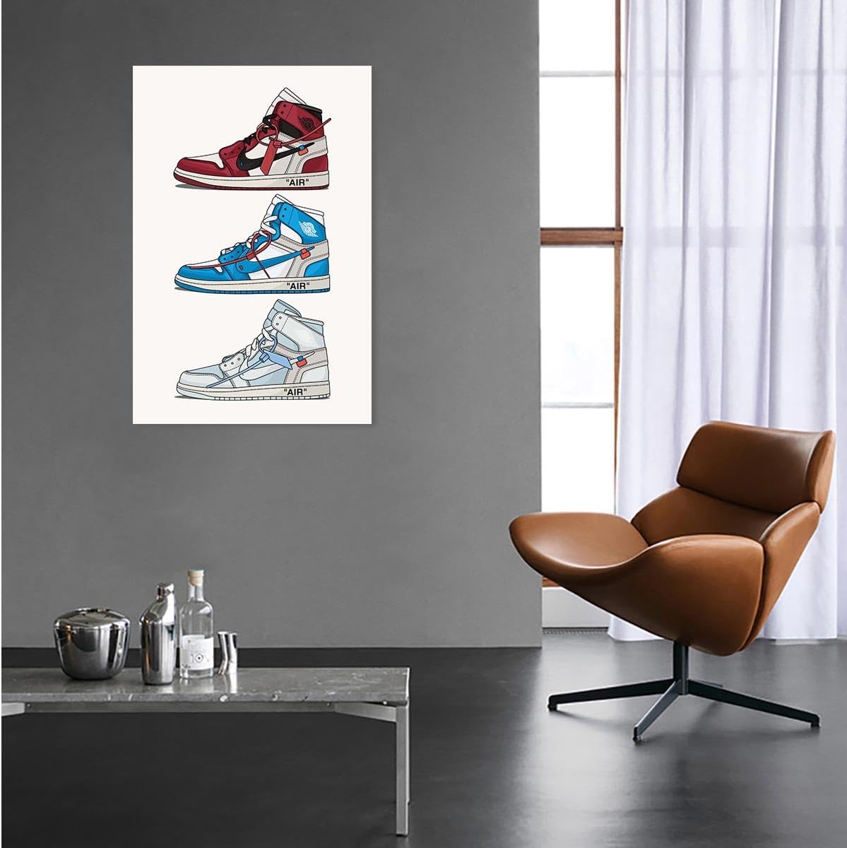 Dunk High Sneaker – Lienzo decorativo para pared AJ Room Decor Michael ...