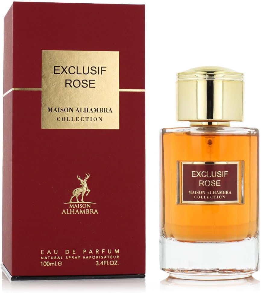 Amazon.com : Exclusif Rose by Maison Alhambra for Women - 3.4 oz EDP ...