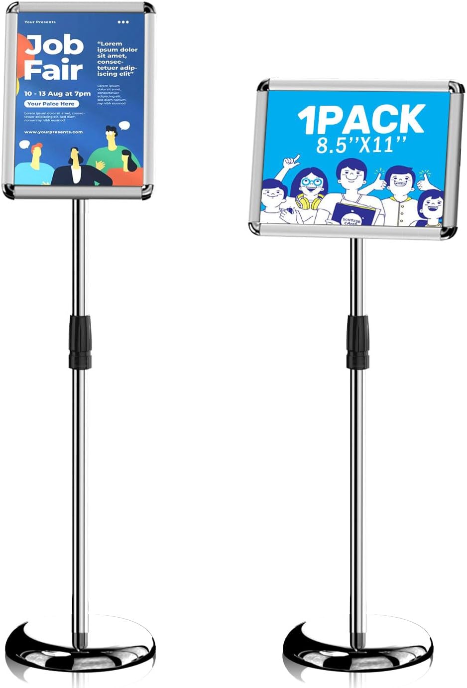 Amazon.com : Adjustable Standing Sign Holder, 8.5 x 11 Inch Sign Stand ...