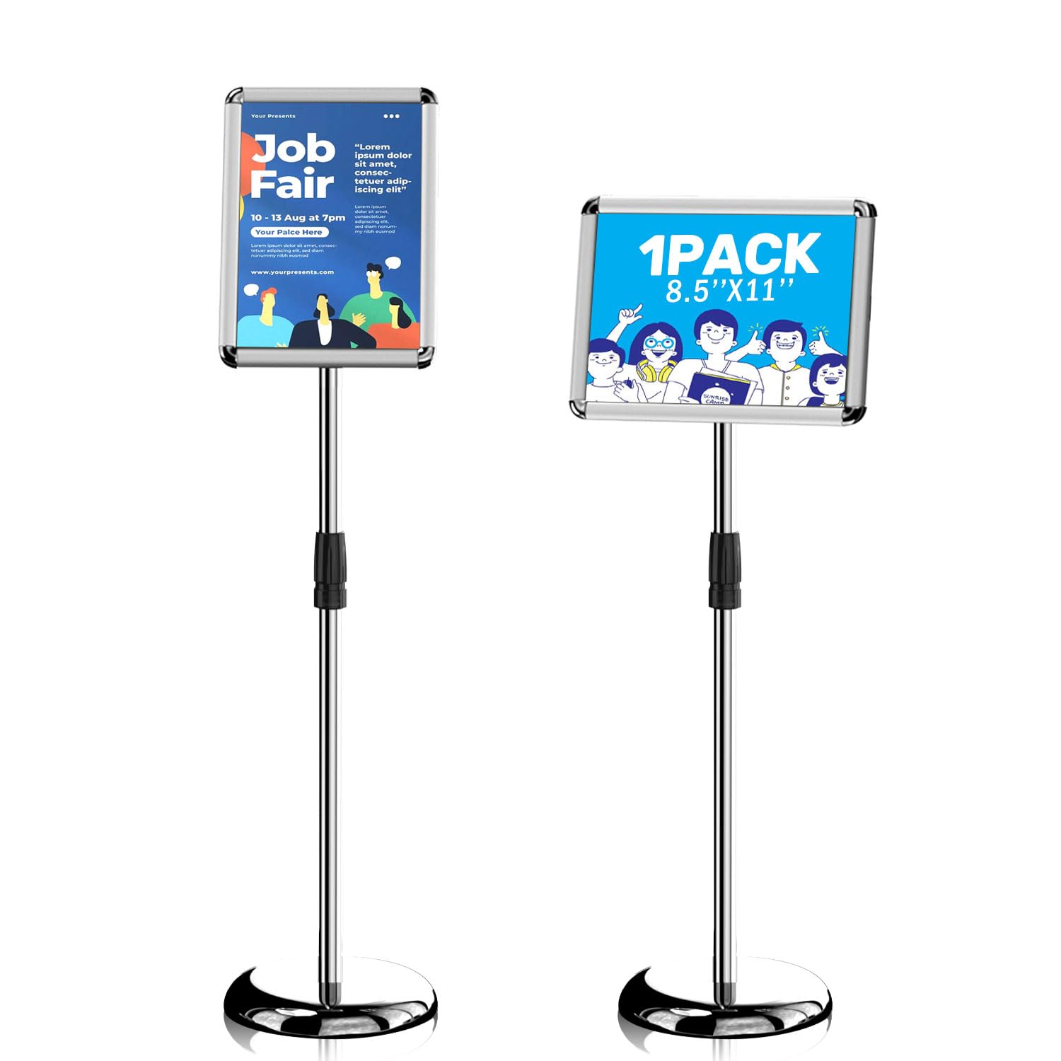 Amazon.com: Adjustable Standing Sign Holder, 8.5 x 11 Inch Sign Stand ...
