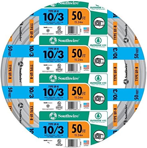 Amazon.com: Southwire Cable de distribución subterráneo 2/0 Ga, 3 ...