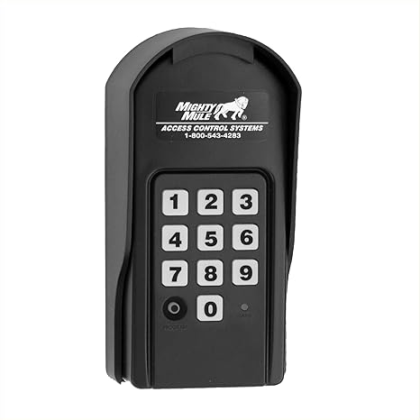 Amazon.com: Mighty Mule Wireless Digital Keypad (FM137), Black, 25 ...