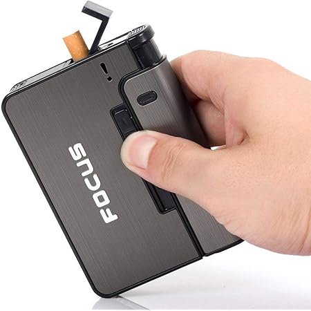 CROSSZONE Focus Smart Automatic Cigarette Case With Inbuilt Refillable ...