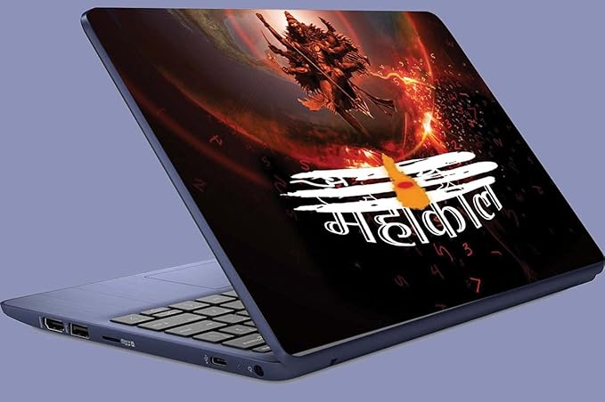 Religious Mahakal Laptop Skin/Sticker|Bholenath Print Laptop Decal|HD ...