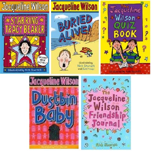 JACQUELINE WILSON FIVE BOOK SET COLLECTION / BURIED ALIVE / DUSTBIN ...