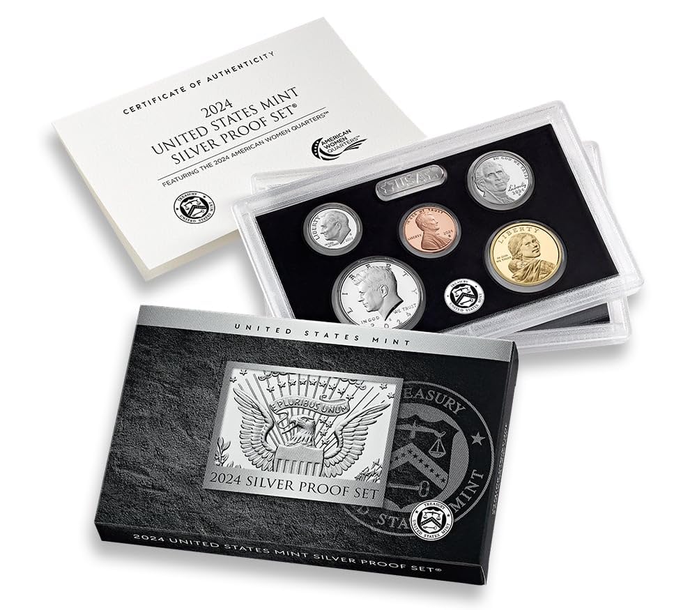 2024 S 2024 Silver Proof Set 10 Coin 24RH Collection US Mint Proof at ...