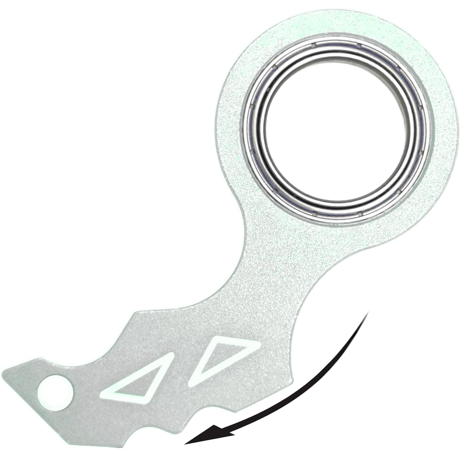 Amazon.com: YIPUKIYI New Keychain Spinner Fidget Keychain Fidget Ring ...