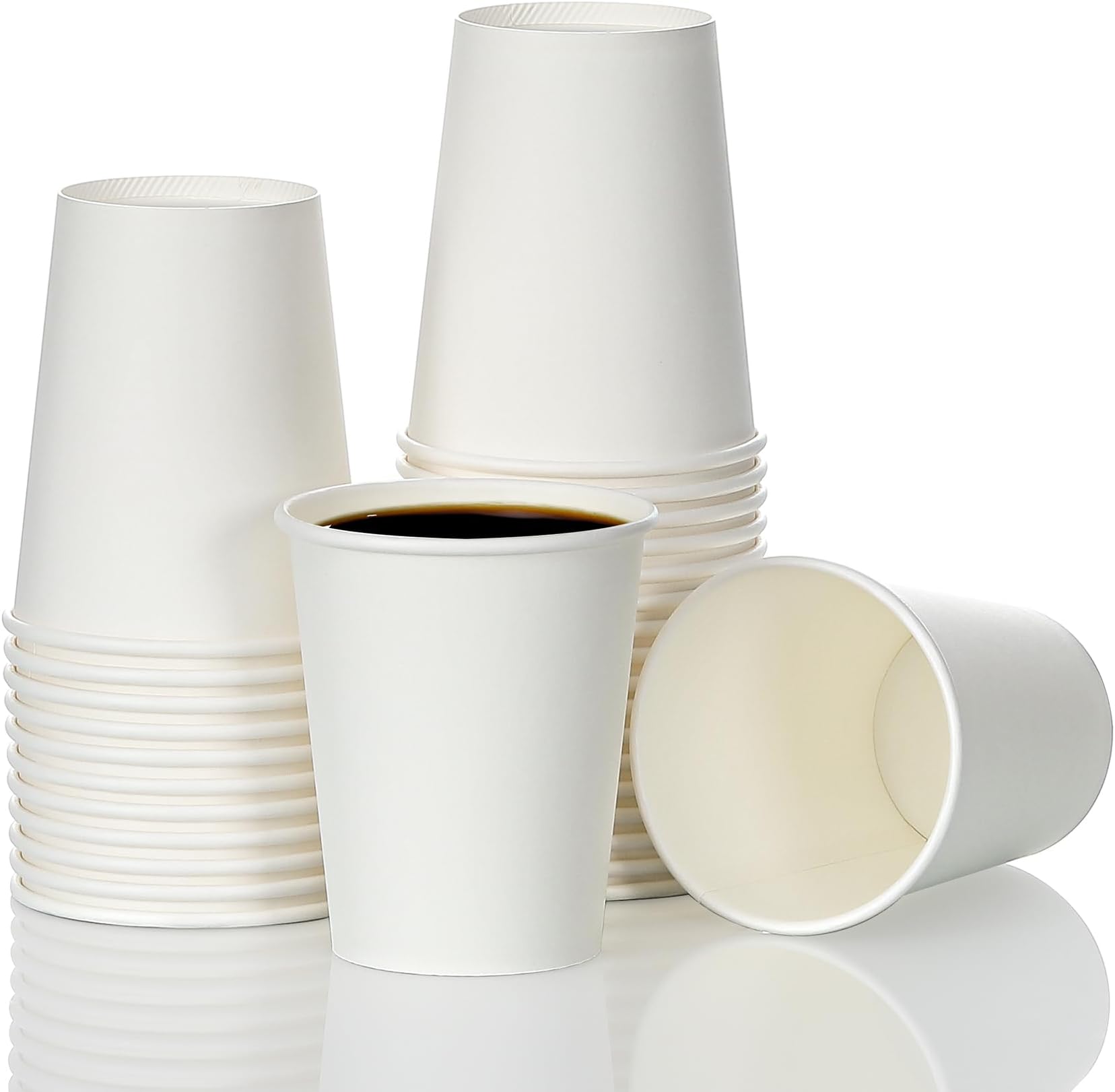 Amazon.com: METAPRINT 12 oz Disposable Paper Coffee Cups [300 Pack ...