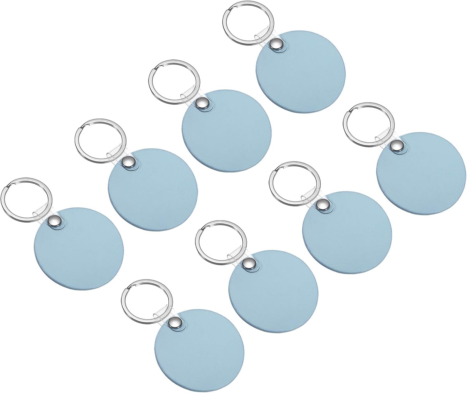Amazon.com: PATIKIL Leather Keychain Blanks, 8 Pack PU Leather Key Fob ...